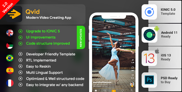 Aplikacje mobilne - Native Web - Szablony - TikTok Clone| Video ... Aplikacje mobilne - Native Web - Szablony - TikTok Clone| Video ...